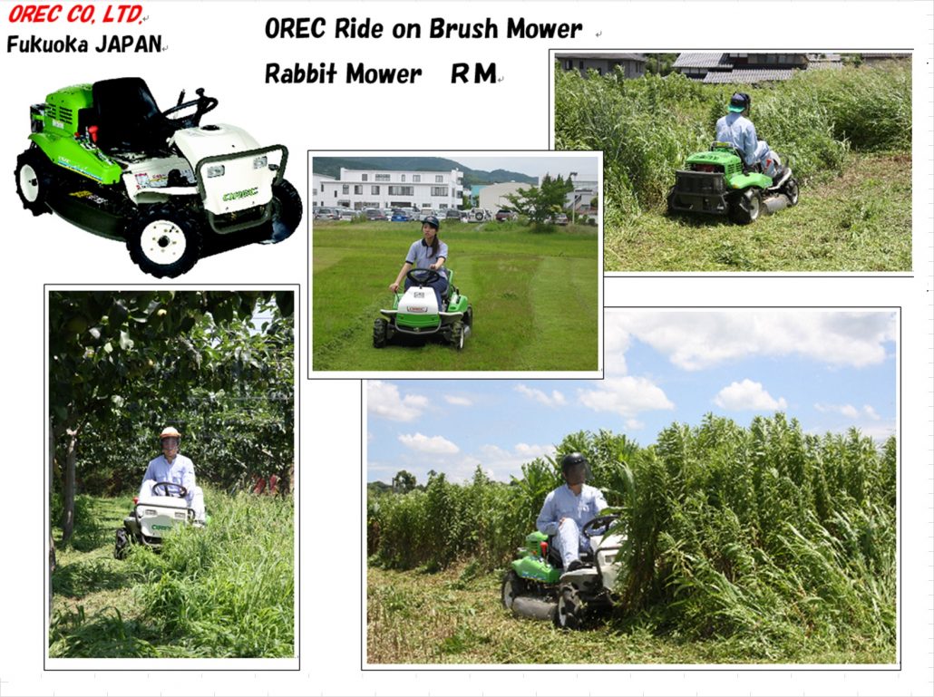 Orec Co., Ltd. – Rabbit Mower RM & Riding offset mower RMK151 ...